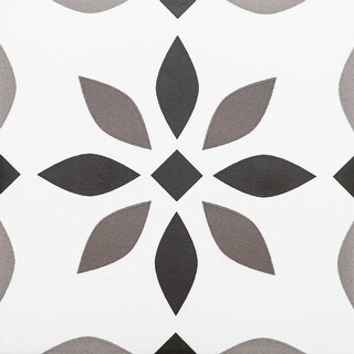 Snowflakes 8.7in x 8.7in Porcelain Floor and Wall Tile - Bed Bath ...