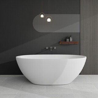 Solid Surface Freestanding Soaking Bathtub - Bed Bath & Beyond - 39711146
