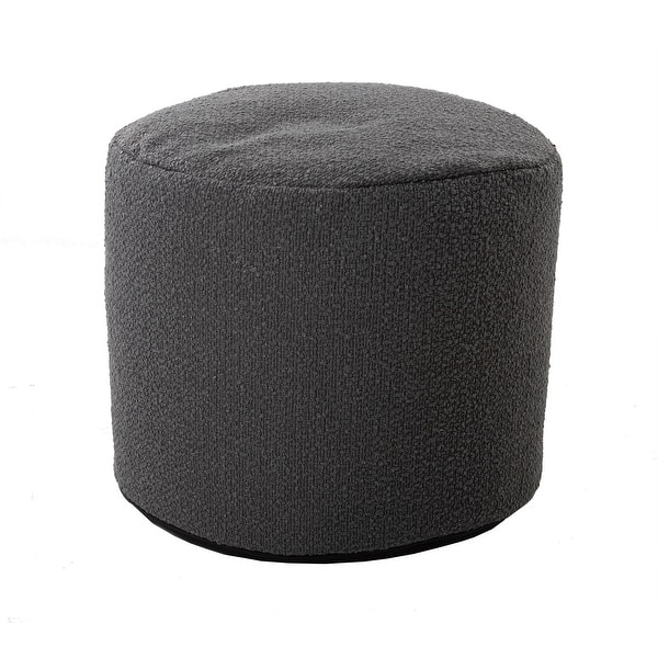 Allan Andrews Tall Pouf Barbet Charcoal - Bed Bath & Beyond - 36881717