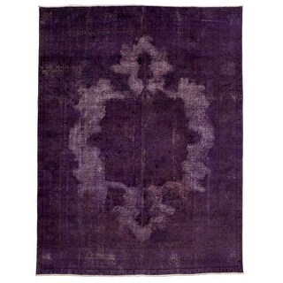 ECARPETGALLERY Hand-knotted Color Transition Indigo Wool Rug - 9'8 x 13 ...