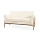 Mokena Modern Fabric Loveseat with Track Arms by Christopher Knight ...