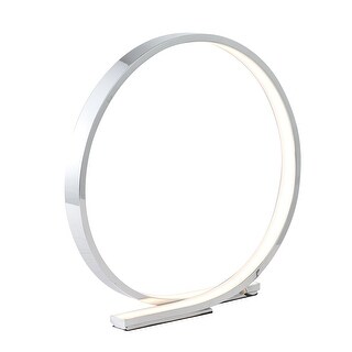 Chrome round LED strip table lamp - Bed Bath & Beyond - 41054114