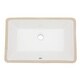 Kichae Undermount Bathroom Sink 21-inch Slope Bottom Ceramic Sink - 21 ...