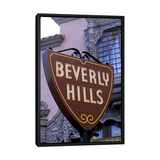 iCanvas "Beverly Hills Street Sign, Los Angeles County, California, USA ...