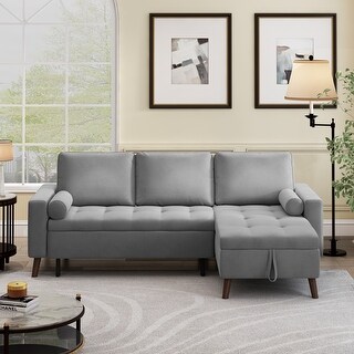 light grey right corner sofa