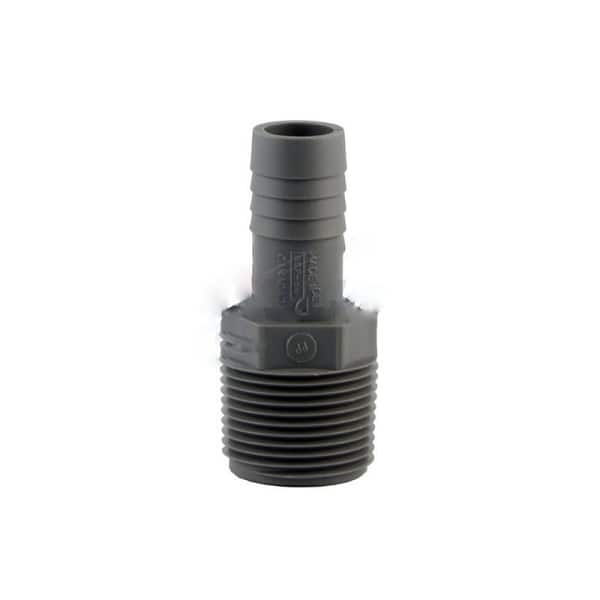 1.5 in. x 1 in.Black PVC Poly Male Reducing Adapter - Bed Bath & Beyond ...