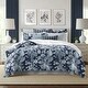 Alexandria Indigo Cotton Comforter Set 8 Piece - Bed Bath & Beyond ...