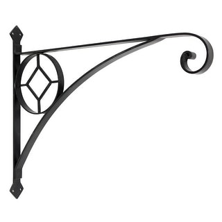 Achla Designs Geometric Corona Bracket, Large, 19 Inch Tall, Black ...