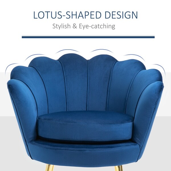 Homcom velvet chair store