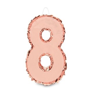 Rose Gold Pinata for 8th Birthday Party, Number 8 (Small) - Bed Bath ...