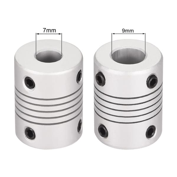 7mm to 9mm Aluminum Alloy Shaft Coupling Flexible Coupler L25xD19 ...