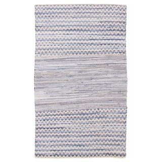 ECARPETGALLERY Braid weave Sienna Blue Cotton Rug - 5'0 x 8'2 - Bed ...