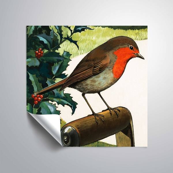 Robin Redbreast Removable Wall Art Mural - Bed Bath & Beyond - 31602897