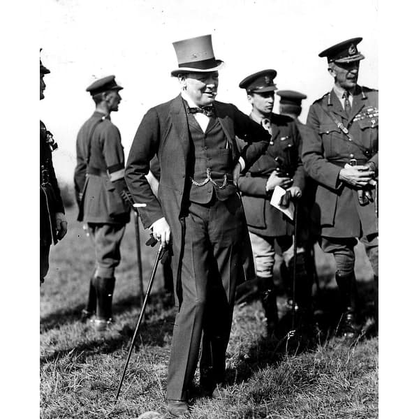 Winston Churchill wearing a top hat Photo Print - Bed Bath & Beyond ...