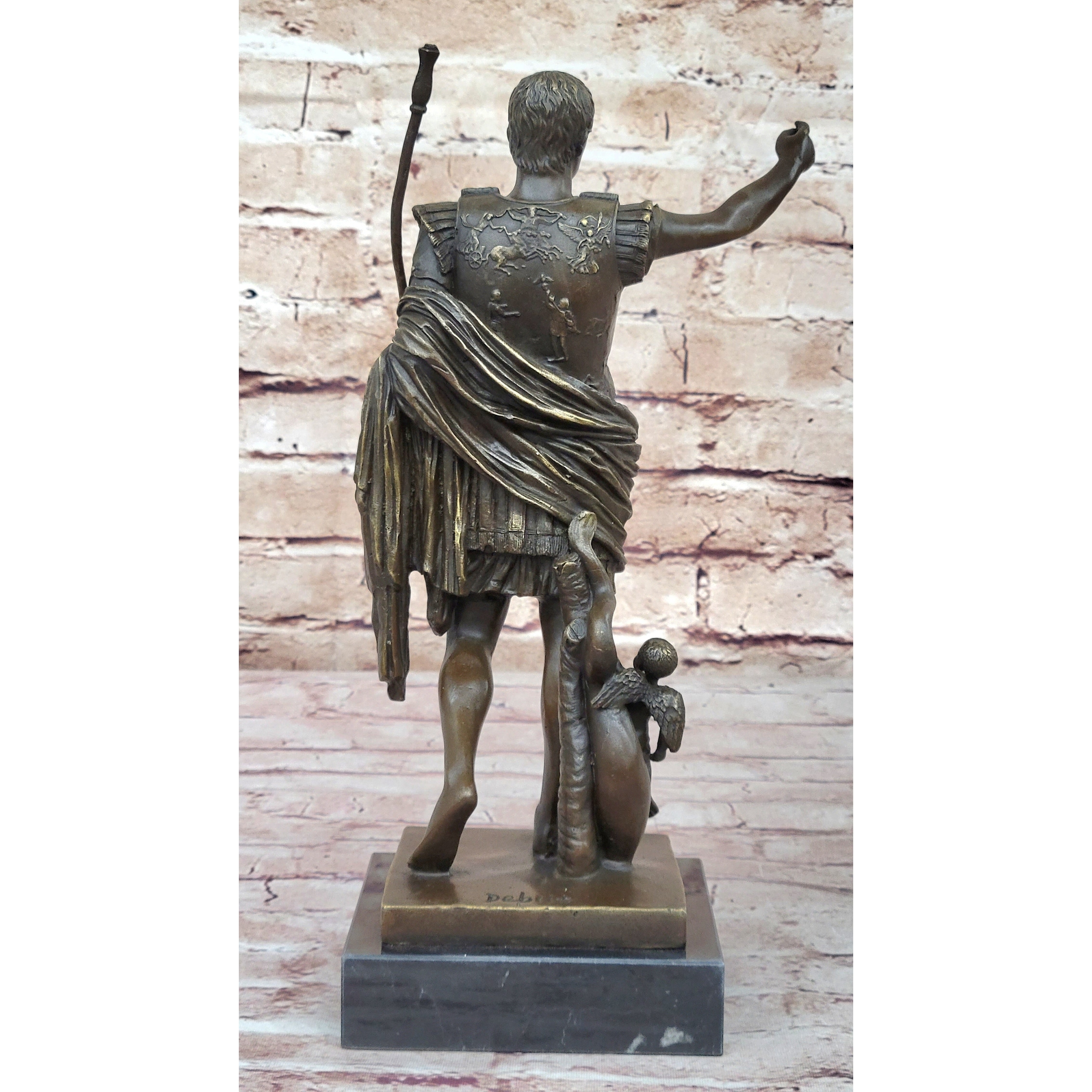 augustus caesar bronze statue