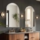 Rennnsan Modern Dome Dimmable LED Bathroom Vanity Light/Glass Dimple ...
