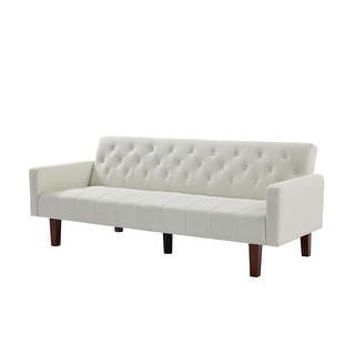 74" Classic Sofa Bed for Living Room, Apartment, Office, Tufted Back ...