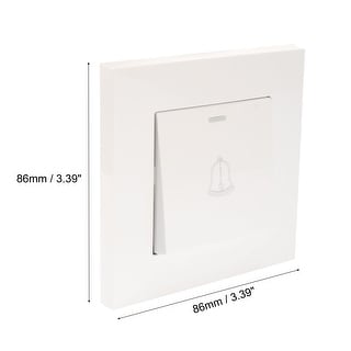 Doorbell Push Button Switch Black AC 250V 16A PC Panel Brushed Finishing - On Sale - Bed Bath ...