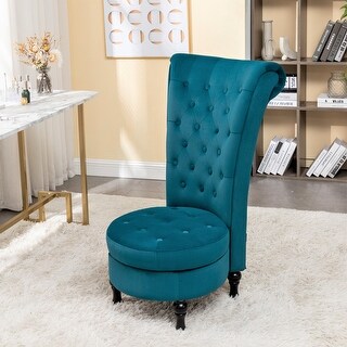 Gosser 20" Wide Velvet High Back Vanity Chair - On Sale - Bed Bath ...