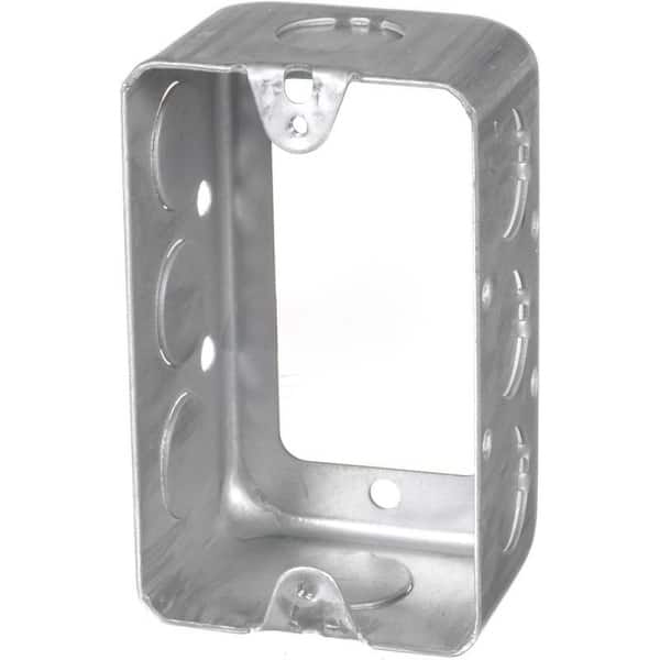 2.375 in. x 1.87 in. x 4 in. Rectangle Galvanized Steel Electrical ...