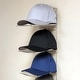 OnDisplay Luxe Acrylic Hat Rack Display - Wall Mounted Baseball Cap ...