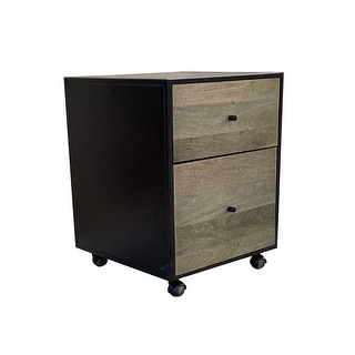 Mason Steel & Mango Wood 2-Drawer File Cabinet - Bed Bath & Beyond ...