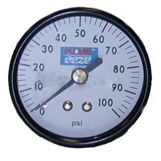 2 in. x 0.125 in. Round Pressure Gauge in Modern Style - Bed Bath ...