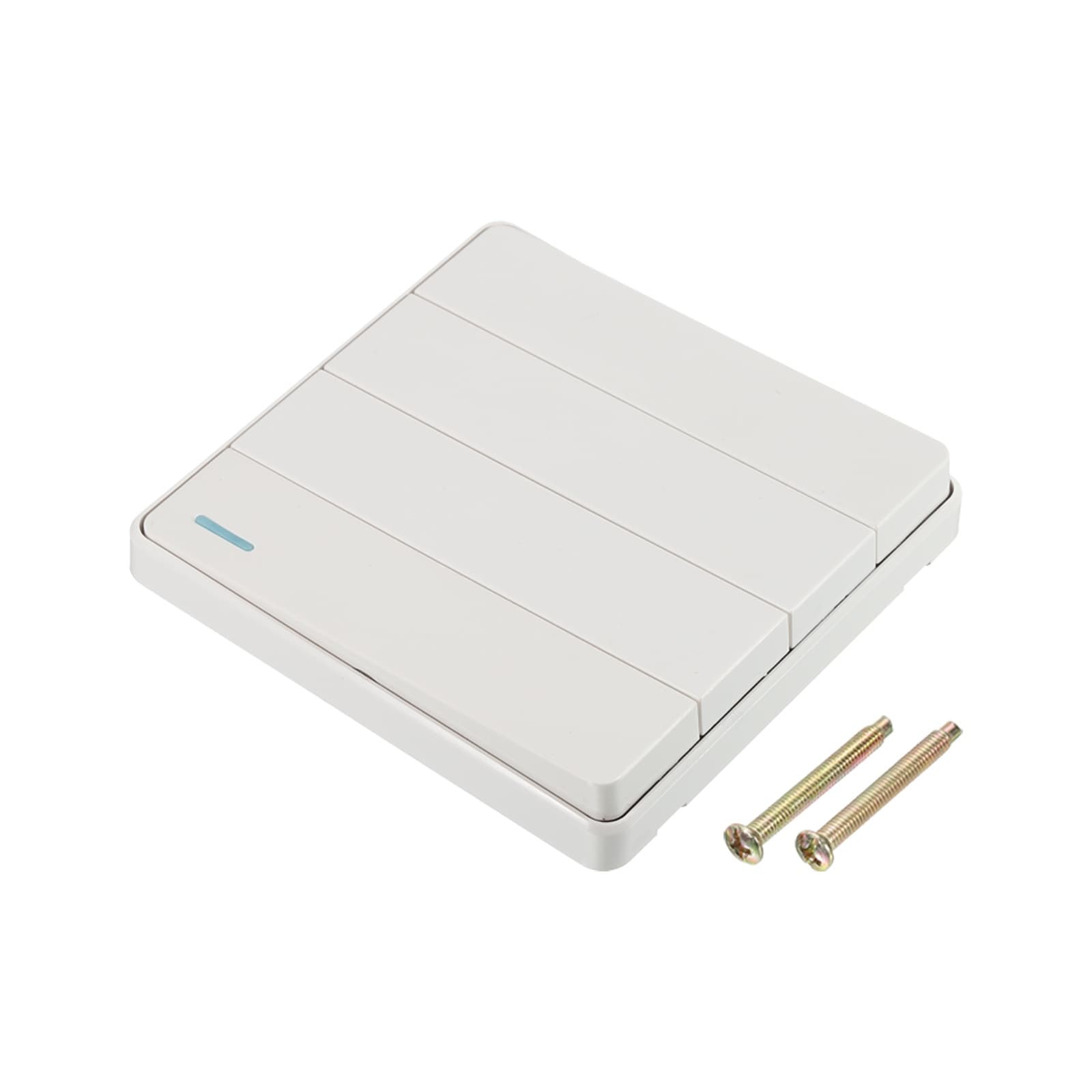 Light Switch Wall Panel Push Button 2 Gang 1 Way Black 250V 10A ...