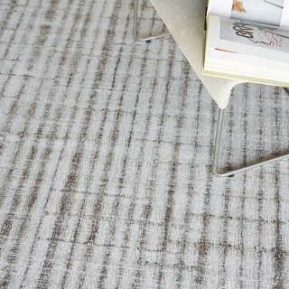 EXQUISITE RUGS Allure Hand-loomed Wool/Bamboo Silk Beige/Brown Area Rug ...