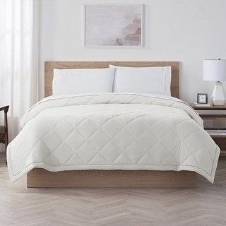 Serta Supersoft Cooling Lightweight Blanket, Microfiber Wrinkle ...