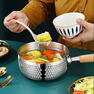 Stainless Steel Anti-Stick Pan, Japanese Style Snow Pan, Milk Pan - Bed ...