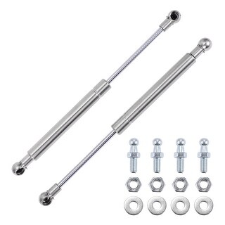 255mm/10.04" Gas Struts 100N Lift Supports Struts Silver Tone Stainless ...