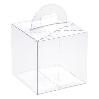 Plastic Retail Boxes with Handle and Protective Film Clear 10Pcs - Bed ...