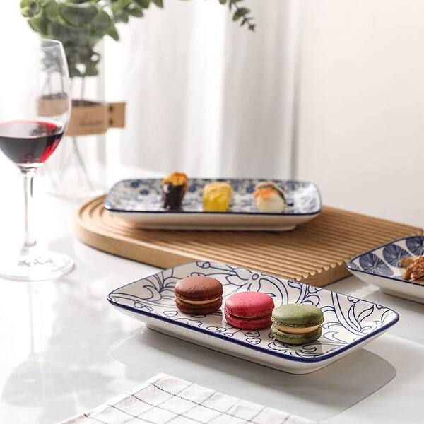 rectangle dining plates