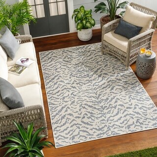 Livabliss Ravello Zebra Print Indoor/ Outdoor Area Rug - Bed Bath ...