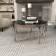 Aluminum Metal Accent, Console, and Coffee Table Collection with Drip ...