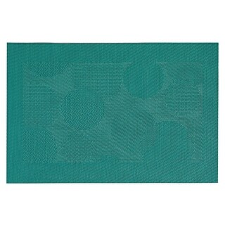 Vinyl Placemat (Bubbles) (Teal) - Set of 12 - Bed Bath & Beyond - 35570795