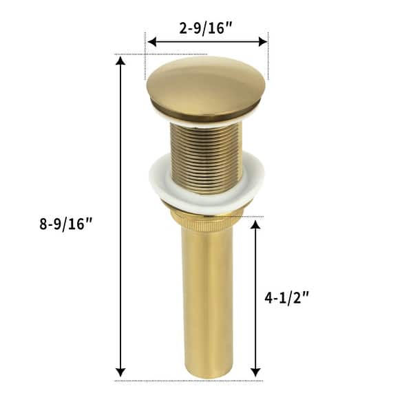 Pop-up Bathroom Sink Drain Without Overflow - Bed Bath & Beyond - 30261652