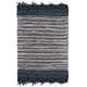 SAFAVIEH Handmade Vintage Boho Leather Zhanna Modern Stripe Leather Rug ...