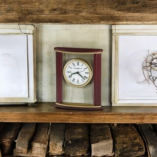 Howard Miller Victor Classic Traditional Alarm Clock with Contrasting ...