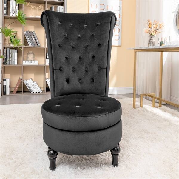Gosser 20" Wide Velvet High Back Vanity Chair - On Sale - Bed Bath ...
