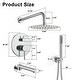 10-Inch Three-function Wall-mounted Round Shower Set With Swivel ...