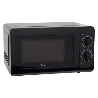 Avanti Microwave Oven with Mechanical Dials, 0.7 cu. ft., in Black ...