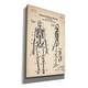 Epic Graffiti 'Anatomical Skeleton Blueprint Patent Parchment' Canvas ...
