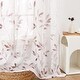 Deconovo Floral Pattern Sheer Curtain for Living Room (1 Panel) - Bed ...