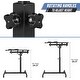 Height Adjustable Rolling Laptop Table with Tilted Desktops and 360 ...