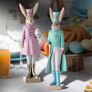 Resin Bunny Toy Soldier 9" Set of 2 - Bed Bath & Beyond - 37104839