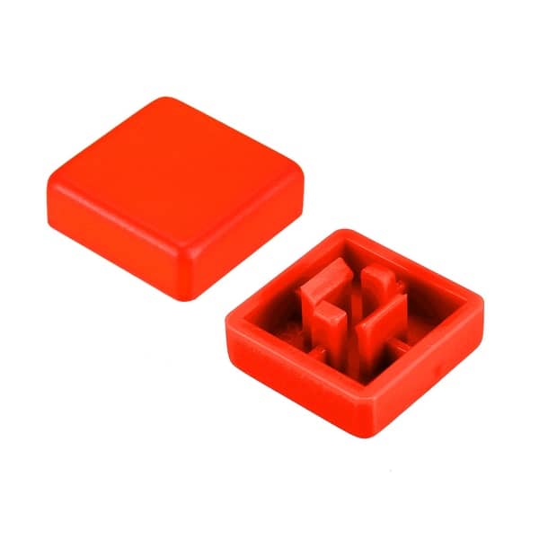 20Pcs 12x12mm Pushbutton Switch Caps Cover Red for 12x12x7.3mm Tact ...