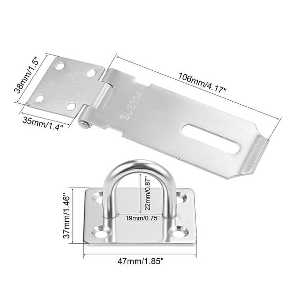 Padlock Hasp Door Clasp Hasp Latch Lock Latches 304 Stainless Steel ...