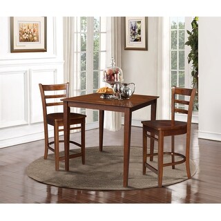 36" x 36" Counter Height Table with 2 Stools - 3 Piece Set - Bed Bath ...